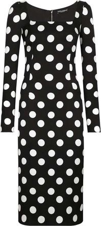 Dolce & Gabbana Robe Au Genou - Noir