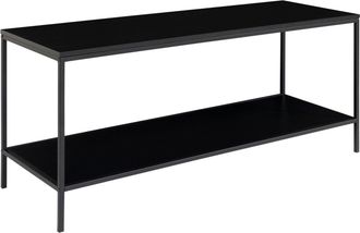 House Nordic Tisch TV VITA Schwarz Fernseh Regal Bank mit Ablage offen