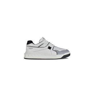Valentino Garavani Homme, Chaussures, Blanc, Taille: 45 EU Baskets One Stud en Cuir Blanc