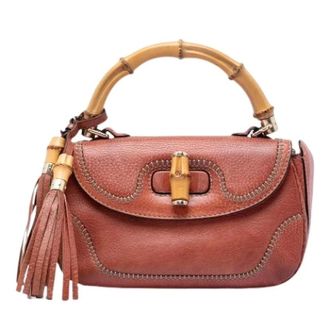 Gucci Pre-owned New Bamboo Satchel - Femme - Pre-owned - Rouge - Taille: ONE Size