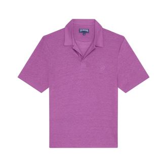 Vilebrequin Pyramid Leinen-Jersey Poloshirt - - Tops - Herren - Lila - M