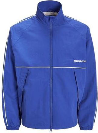 Jack & Jones Veste Vestes Col Montant de Sport Beaucoup Blue S Beaucoup Blue S