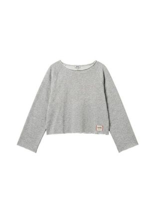 s.Oliver Sweatshirt Sweatshirt s.Oliver x Heidi Klum: Off Shoulder-Sweatshirt mit Logopatch
