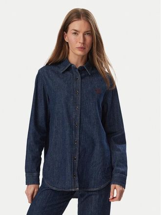 Tommy Hilfiger Jeanshemd WW0WW52176 Dunkelblau Relaxed Fit