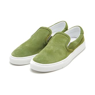 Diemme Homme, Chaussures, Vert, Taille: 41 EU Garda Slip-On Tendril Green Suede Baskets