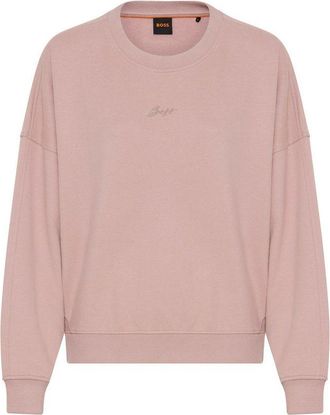 HUGO BOSS Sweater Ever Premium Damenmode mit Logostickerei, aus Baumwolle