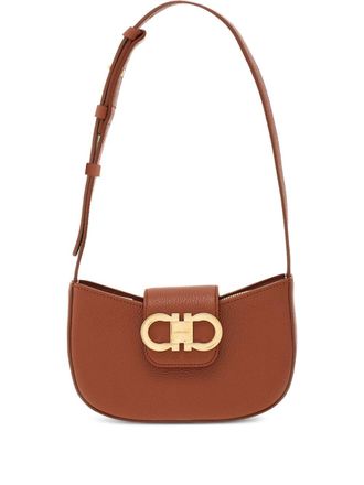 Ferragamo Mini sac en cuir Double Gancini