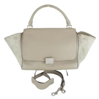 Celine Sac bandouli&egrave;re vintage Pre-owned - Femme - Pre-owned - Beige - Taille: ONE Size