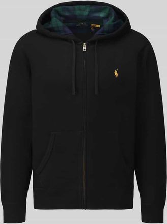 Polo Ralph Lauren Sweatjacke mit kontrastiertem Kapuzenfutter