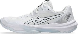 Asics Damen Sky Elite FlyteFoam 3 Volleyballschuhe, Gr&ouml;&szlig;e 40, Wei&szlig;/Wei&szlig;