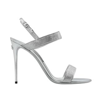 Dolce & Gabbana Kim Keira Kristall High Heels - - Shoes - Damen - Grau - 38 1/2 EU