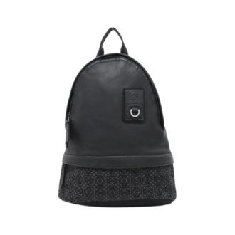 Loewe unisex, Pre-owned, Noir, Taille: ONE Size Sac &agrave; dos en toile Pre-owned