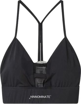 Hinnominate Hinnominate, Femme, Sport, Noir, Taille: 40 FR Top de fitness avec empi&egrave;cement en tulle