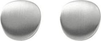 Dansk Copenhagen Tove Waterproof Silver Stainless Steel Post Earrings - Brushed Finish - - Accessories - Damen - Grau - ONE SIZE
