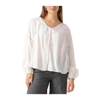 Moves Wei&szlig;e Lilyana Bluse- Vielseitig und Elegant - - Blouses & Shirts - Damen - Wei&szlig; - S