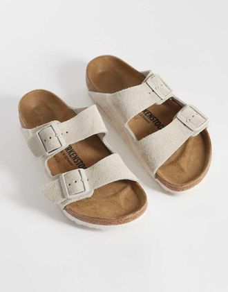 Birkenstock Arizona - Sandales en daim - Hu&icirc;tre-Neutre