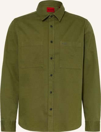 HUGO BOSS Hugo Hemd Egrin Straight Fit gruen