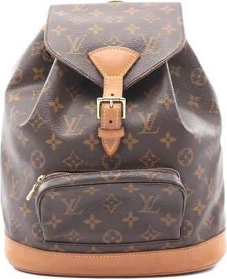 Louis Vuitton sac &agrave; dos Monogram Montsouris MM - Marron