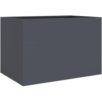 vidaXL Vidaxl - Jardini&egrave;re en acier lamin&eacute; &agrave; froid 62x47x46 cm - Couleur anthracite - Pour balcons et patios - Assemblage requis