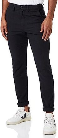 Selected SELETED HOMME Slhslim-Miles 175 Brushed Pants W Noos Pantalons, Noir/détails : Structure, 29W x 32L
