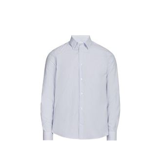 Au Printemps Paris Baumwollmuster -Hemd - Blau