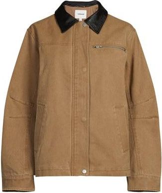 Topshop Veste ample &agrave; col classique contrastant