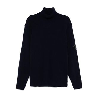 C.P. Company Blauer Woll Rollkragenpullover - - Knitwear - Herren - Blau - 2XL