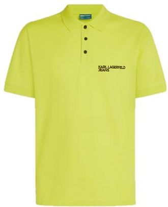 Karl Lagerfeld Karl Lagerfeld Jeans, Homme, Polo en Piqu&eacute; R&eacute;gulier, Coupe R&eacute;gulier, Jaune, M