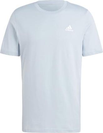 adidas Adidas Mens Essentials Single Jersey Embroidered Small Logo T-Shirt, Wonder Blue, X-Large Short