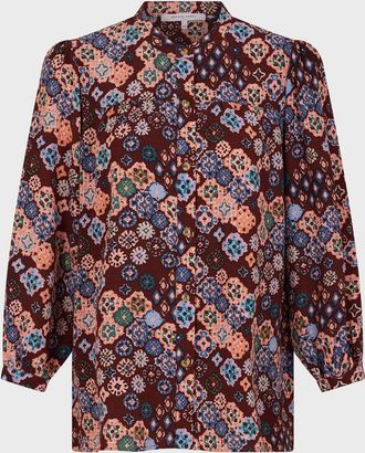 Gerard Darel Chemise &agrave; motif g&eacute;om&eacute;trique - CANCAN - Bordeaux