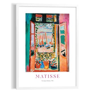 Reinders Gerahmtes Bild, Matisse - window, Wohnzimmer, Bilder, Wanddeko, Room Decor, MDF, Mehrfarbig, 70x50cm