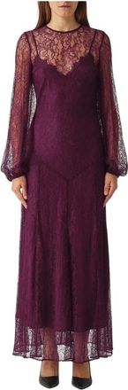 Twinset Femme, Robes, Violet, Taille: 38 FR Maxi Dress