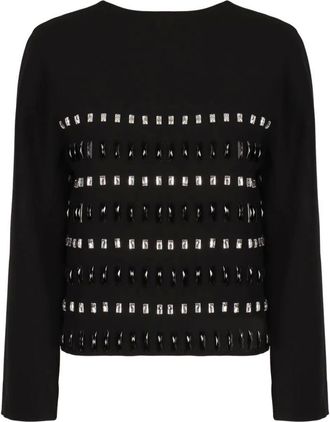 Max Mara Femme, Blouses et Chemises, Noir, Taille: 40 FR Manto Cr&ecirc;pe De Chine Jacket