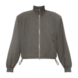 The Attico Jacke mit eingen&auml;hten Schulterpolstern - - Jackets - Damen - Grau - M