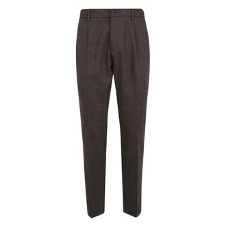 Cruna Slim-fit Pantalons - Homme - Pantalons - Brun - Taille: 2XL