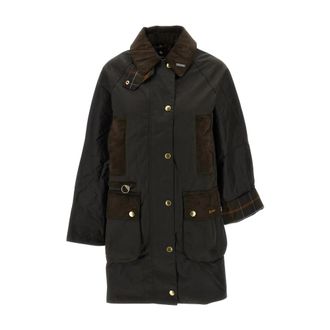 Barbour Moderne Beaufort Wachsjacke - - Coats - Damen - Gr&uuml;n - XS