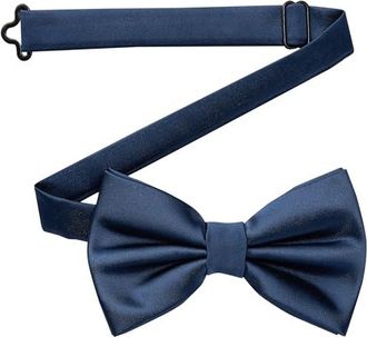 DonDon noeud papillon homme fait main look soie 12 x 6 cm noeud papillon Bleu nuit