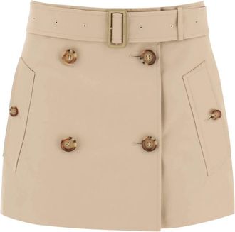 Burberry Mini Trenchrock - - Skirts - Damen - Beige - XS