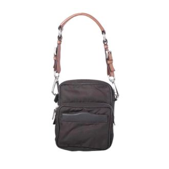 Prada Sac bandouli&egrave;re en nylon Pre-owned - Femme - Pre-owned - Brun - Taille: ONE Size