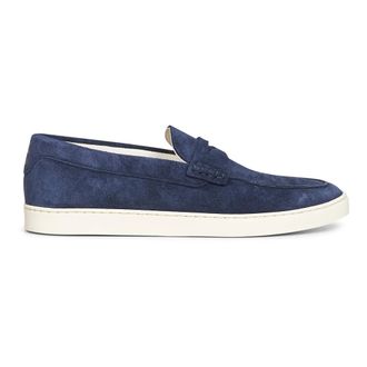 Brunello Cucinelli Homme, Chaussures, Bleu, Taille: 41 EU Suede Loafer Baskets