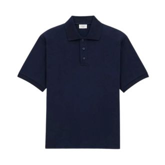 Saint Laurent Cassandre Poloshirt - - Tops - Herren - Blau - M