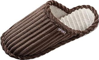 Generic Pantoufles dint&eacute;rieur chaudes &agrave; fond plat doux en mousse &agrave; m&eacute;moire de forme avec chaussures dint&eacute;rieur pelucheuses et confortables, chaussons doux et 