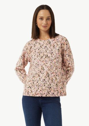 Comma Sweatshirt Sweatshirt Sweatshirt mit floralem Muster
