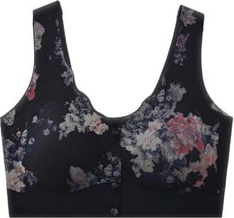 Generic Body blanc imprim&eacute; en dentelle, beau dos, fronc&eacute;, sans affaissement, grande poitrine, seins fins, Noir, 3XL