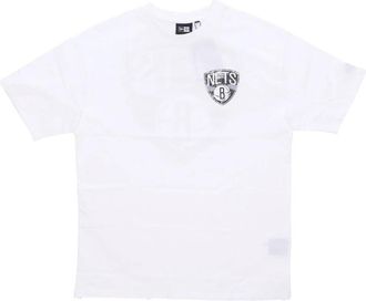 New Era Brooklyn Nets Logo Oversize Tee - - Tops - Herren - Wei&szlig; - XL