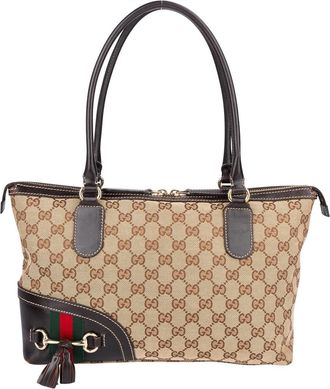 Gucci Crossbody Bags - Gucci GG Monogram Horsebit Handbag - Gr. unisize - in Bunt - für Damen