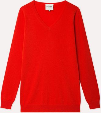 Kujten Pull cachemire femme col V - Pull Vicky