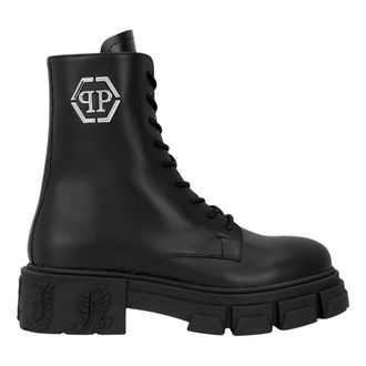 Philipp Plein unisex, Chaussures, Noir, Taille: 41 EU Bottes &agrave; lacets Gothic Plein