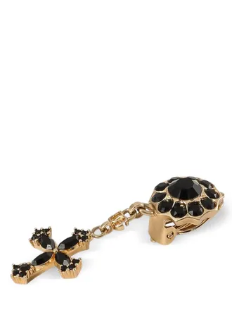 Dolce & Gabbana Womens Black Brass Earrings