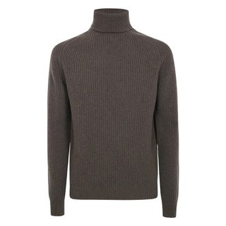 Cruna Ginza Regular Fit Turtleneck - Homme - Pulls - Brun - Taille: M